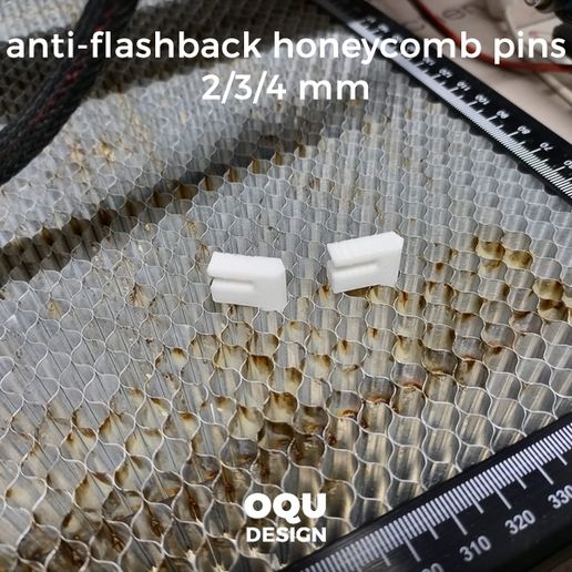 🧞‍♂️ Honeycomb Pins Anti Flashback for laser cutter・ STL File for 3D ...