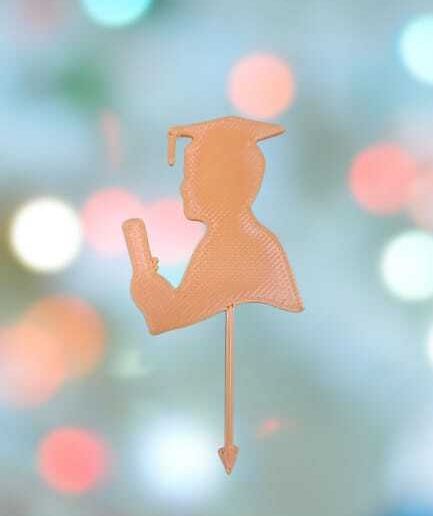 STL file Boy Graduate Cup Cake Topper Personal Use 👦 ・3D print design ...