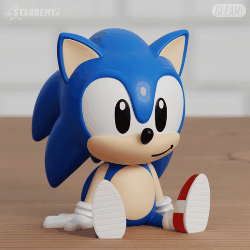 🦔 Sonic Hedgehog Chibi 2 Models・ 3D File for 3D printing・Cults