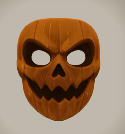 🎃 carved pumpkin Halloween mask・ 3D File for 3D printing・Cults