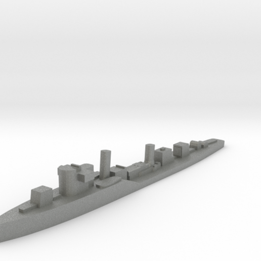 STL file Soviet Uragan class guard ship 1:3000 WW2 💂 ・3D printable ...