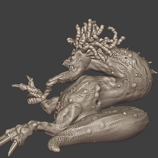 🎲 ROT BEAST of MAGGOT GOD (supported and unsupported)・ STL File for 3D ...