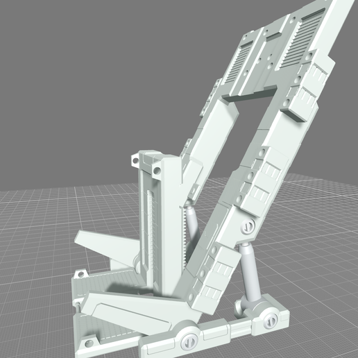 🤖 MHB08OF-Classic Mech Hangar Platform Deck Fixture 3D print model・ STL ...