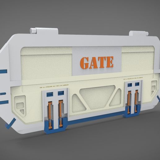 STL file sci fi gate game 🦸 ・3D printing idea to download・Cults