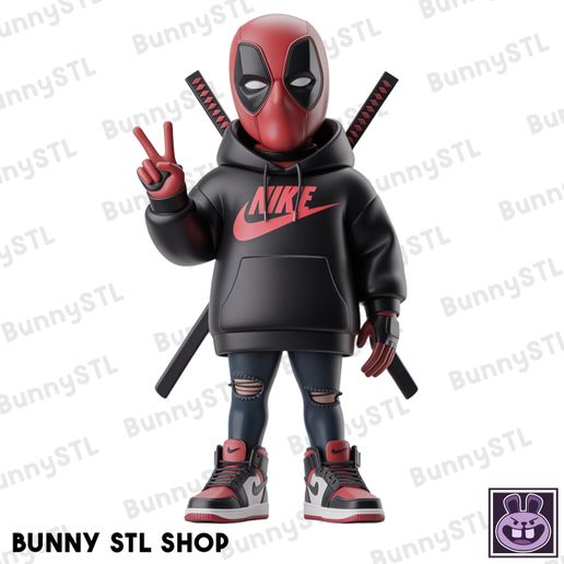 👾 Deadpool Urban Style・ STL File for 3D printing・Cults