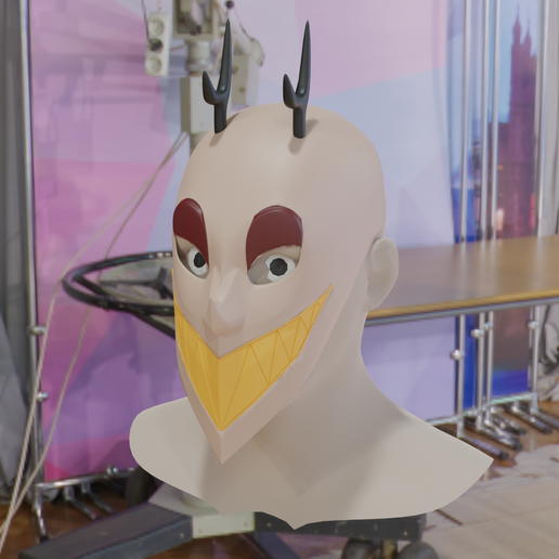 🎭 Alastor Mask・ STL File for 3D printing・Cults