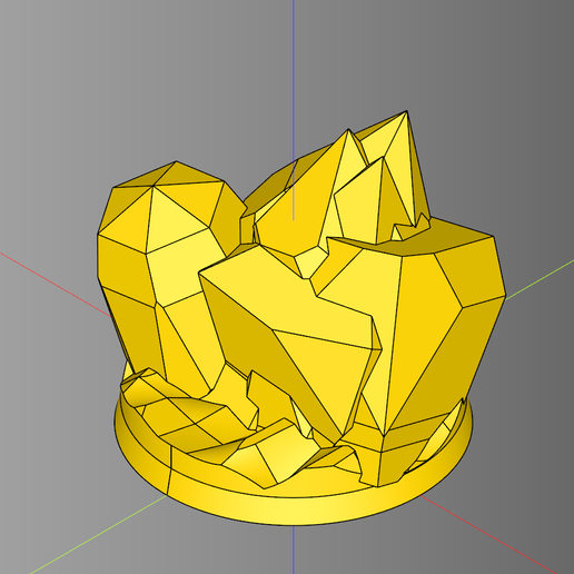 🔮 Blue Crystal Terrain Set・Free STL File for 3D printing・Cults