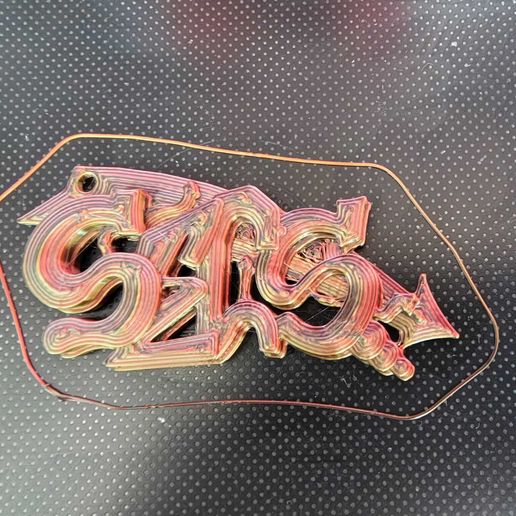 🧑‍🎨 Graffiti keychain・ STL File for 3D printing・Cults