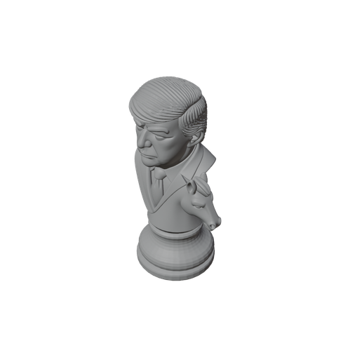♟️ Trump Knight Chess Piece – STL and GLB 3D Print File – One-Piece ...