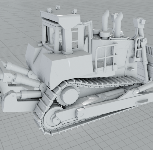 🐛 CATERPILLAR CAT D10T2 Large Crawler Dozer MODEL・ STL File for 3D ...