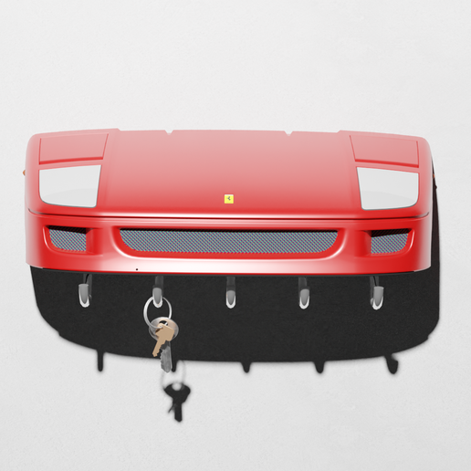 🔑 FERRARI F40 KEY HANGER・ STL File for 3D printing・Cults