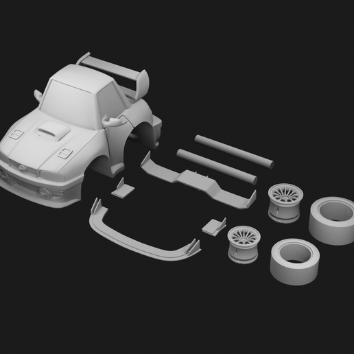 🚗 Subaru Tooned Car・ STL File for 3D printing・Cults