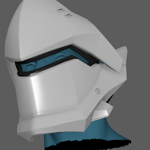 🪖 Genji Helmet Overwatch 3D print model・ STL File for 3D printing・Cults