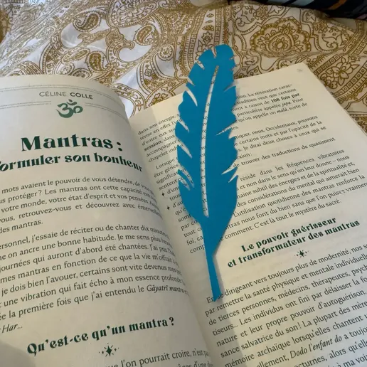 🪶 Feather bookmark / 2D wall art・ 3MF File for 3D printing・Cults