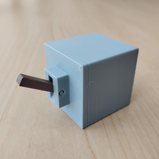 👌 Fidget Minecraft Lever・ 3D File for 3D printing・Cults