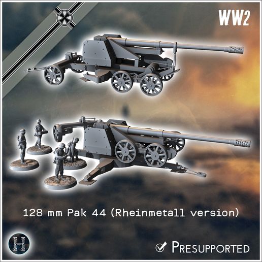 🇩🇪 German WW2 guns and howitzers pack No. 1 - Germany Eastern Western ...