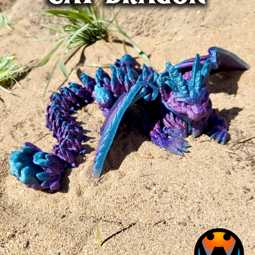 🐱 Cat Dragon・ 3D File for 3D printing・Cults
