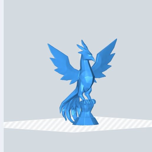🦅 Phoenix Papercraft Style 3D Model – Majestic Geometric Bird STL for ...