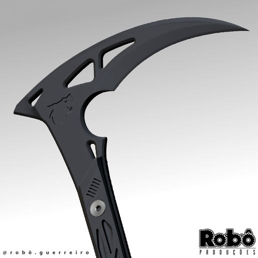 👻 GHOST - AZRAEL GRIM REAPER TATICAL SICKLE SCYTHE FOR COSPLAY - CALL ...