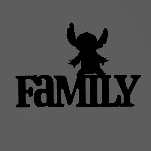 Archivo STL Stitch family - Stitch family - 2D - Disney 👪 ・Plan de ...