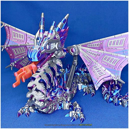 🧑‍🏭 Flexi Factory Print-in-Place Mech Dragon・3D Print with the Bambu ...