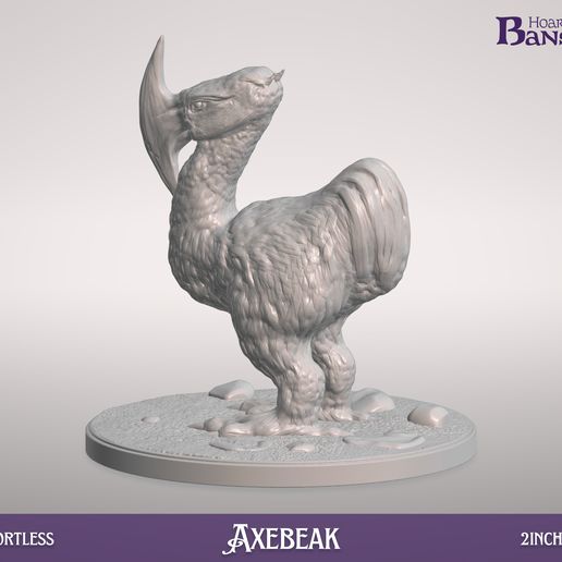 🎲 Axebeak Miniature・ STL File for 3D printing・Cults