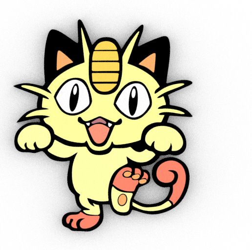 STL file pokemon Meowth 🐉 ・Design to download and 3D print・Cults