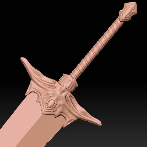 🗡️ Large Sword of Moonlight - Demons Souls・ STL File for 3D printing・Cults
