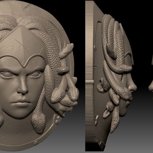 STL file Medusa Pendant 3D print model 🏛️ ・3D printable model to ...
