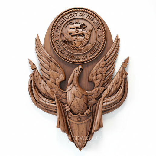 🦭 US Navy Seal - 3D Model for CNC | Department of the Navy STL ...