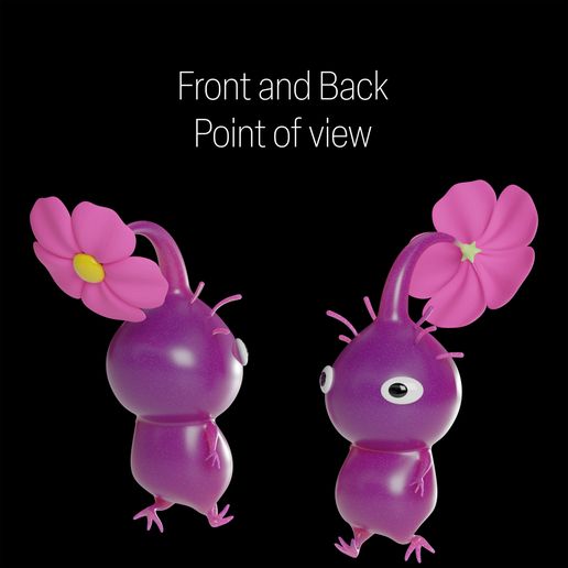 🚶 Purple Pikmin Walking・ STL File for 3D printing・Cults