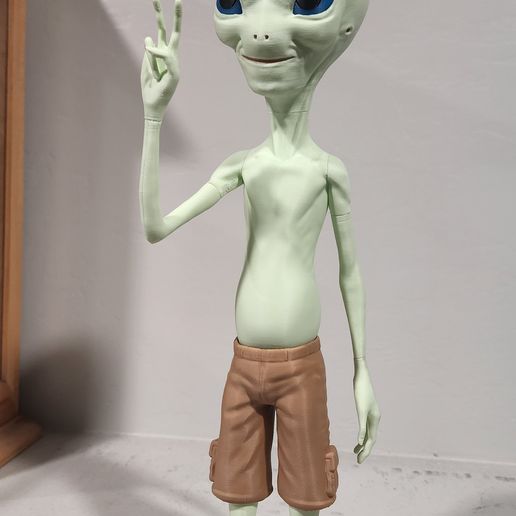 👽 PAUL O ALIEN・Impressão 3D com a impressora 3D Prusa MK4 with MMU3・Cults