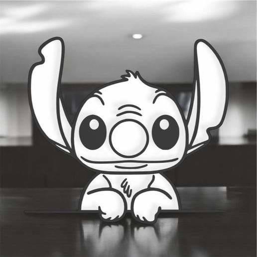 🎨 Stitch wall decoration・Free STL File for 3D printing・Cults