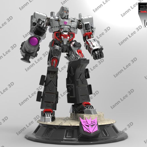 🤖 Megatron G1 Style Styled Transformers Leader of the Decepticons・ 3D ...