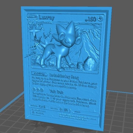 🐉 0405 Luxray Pokemon Pop Up Card (Fanart)・ STL File for 3D printing・Cults
