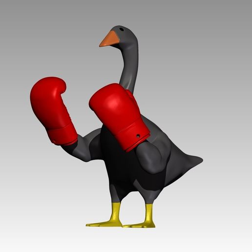 Buff Goose Boxer - Muscle Goose Sculpture (Multi-Part Edition ...