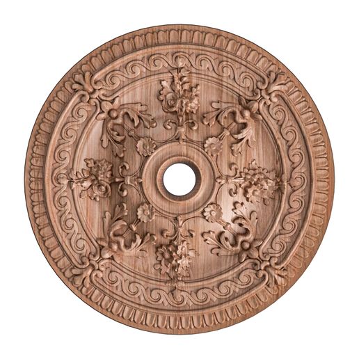 🏵️ Rosette No. 108 - STL File with Interlaced Floral and Scrollwork ...