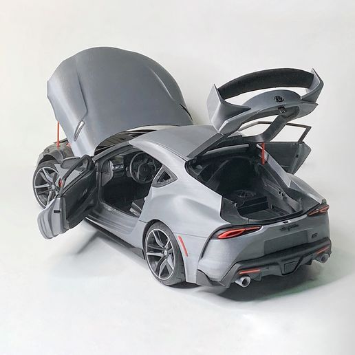 🚗 Toyota GR Supra Scale model Full KIT・ STL File for ・Cults