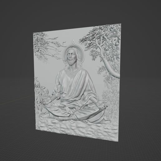 ️ Jesus Meditating - Christ Meditating・ STL File for 3D printing and ...