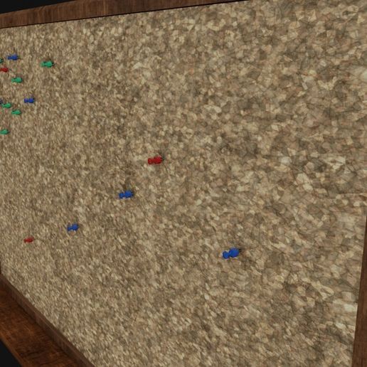 3D file Pin Board 3D Model 🧷 ・Model to download and 3D print・Cults