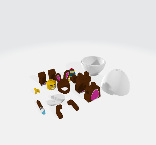 lego chocolate easter egg