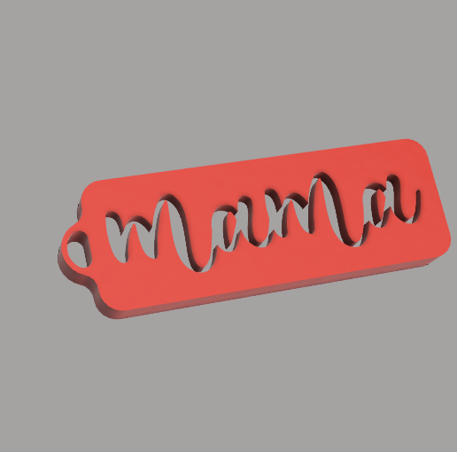 🗝️ Mama Keychain・Free STL File for ・Cults
