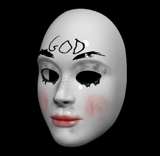 the purge god mask・ STL File for ・Cults