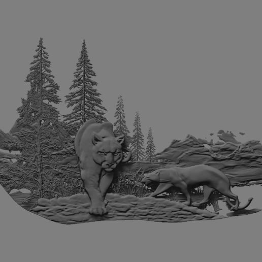 STL file puma stl cnc design 👾 ・Model to download and 3D print・Cults