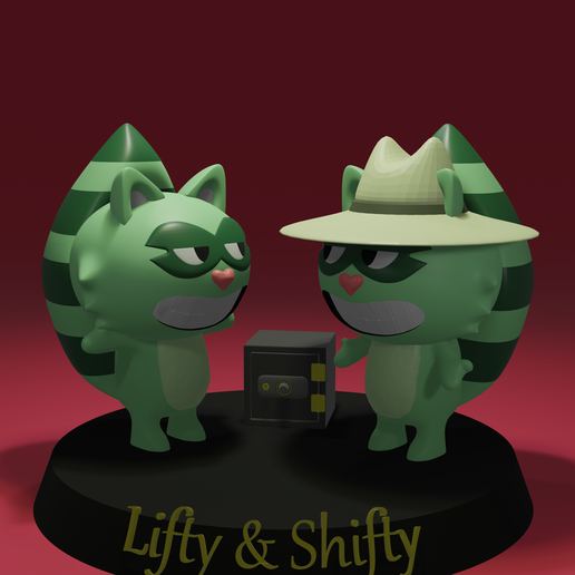 STL file Happy Tree Friends : Lifty & Shifty 🌳 ・3D printer design to ...