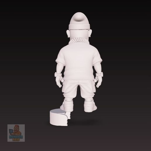 🆒 Streetwear Cool Character Figure – 3D Printable Model with Glasses ...