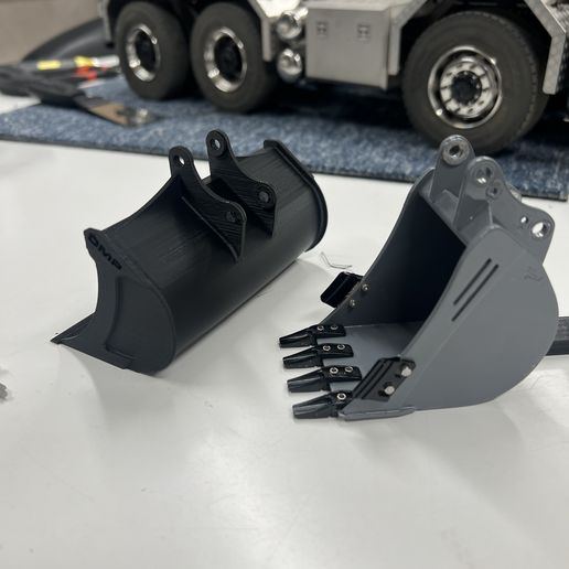 🔙 Back Bucket for Lesu BL71 Backhoe loader・ STL File for 3D printing・Cults