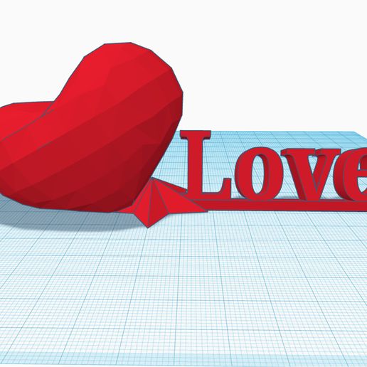 3D file Heart Star and Love text・3D printing template to download・Cults