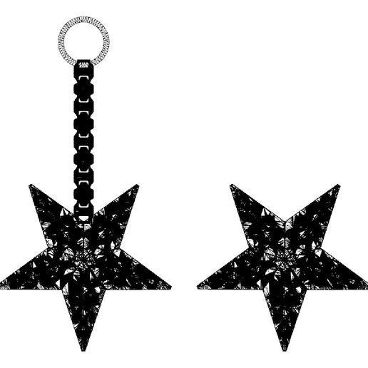 🎄 Christmas star printable keychain・Free STL File for ・Cults