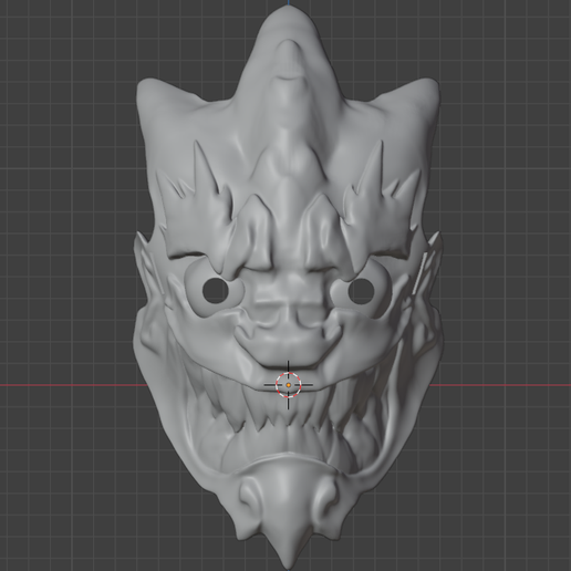 🎭 Jackie Chan Adventures - Oni Mask (Aka's Mask)・ STL File for 3D ...